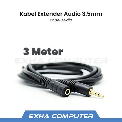 Jual Kabel Extender Aux Jack 35mm Panjang 15m Dan 3 Meter Kabel