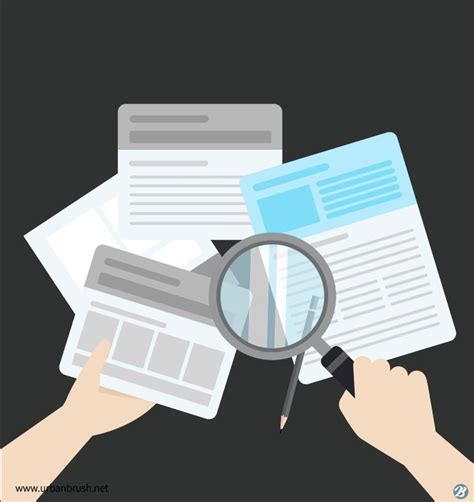 문서 조사 일러스트 Ai 다운로드 Download Document Investigation Vector Urbanbrush