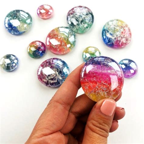 Diy Glass Cracked Gems And Stones Jewelry