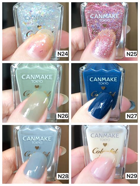 Canmake 38支指甲油试色对比（图片版） 哔哩哔哩