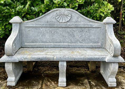 Limestone Bench Grey Landmark Architectural Salvage