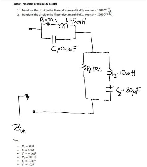 Solved Phasor Transform Problem 20 Points 1 Transform The Chegg