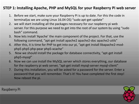 Project Make A Public Website Server Using Raspberry Pi Ppt
