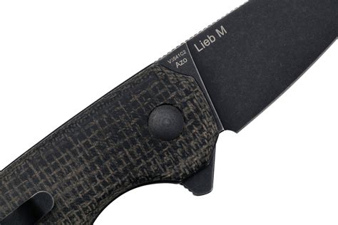 Kizer Lieb M V3541c2 Green Micarta Black 154cm Pocket Knife Azo Design Advantageously