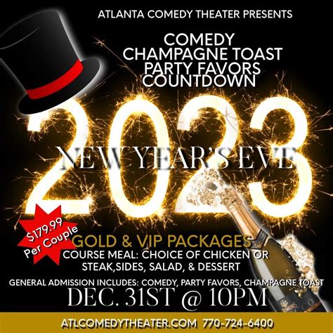 Tickets For Nye 2023 Comedy Bash In Norcross From Atlanta Comedy Theatre