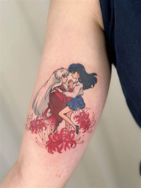 Inuyasha Tattoo Inuyasha And Kagome Tattoo Ideas Anime Tattoos