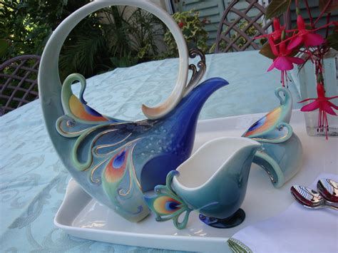 Entertaining From An Ethnic Indian Kitchen Peacock Tea Set