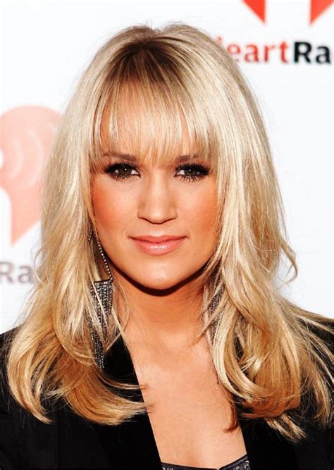 Carrie Underwood Long Straight Hairstyles