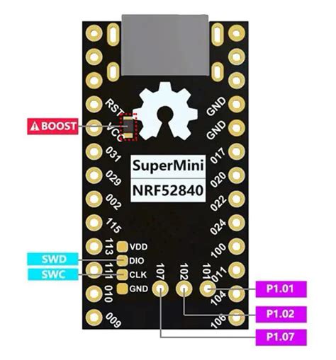 Плата розробника Promicro Nrf52840 Type C купити в Києві та Україні