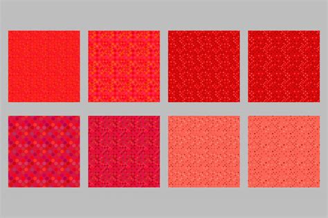 8 Seamless Red Dot Patterns Graphic By Davidzydd Creative Fabrica
