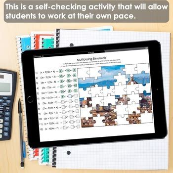 Multiplying Binomials Picture Reveal Digital Activity By Newton S Solutions