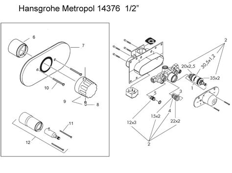 Hansgrohe Thermostatic Shower Valve Parts