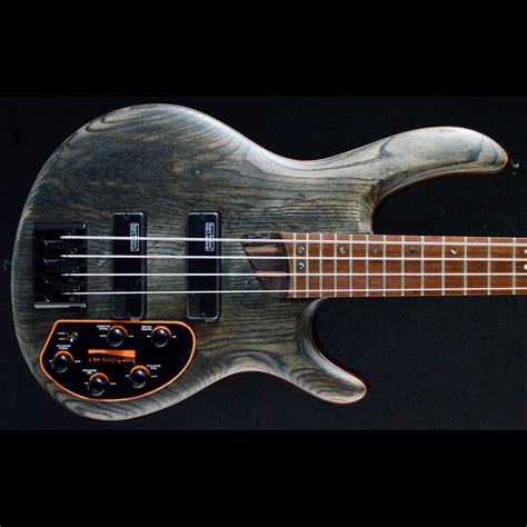 Cort Artisan B4 Element Open Pore Trans Black - Bass Direct