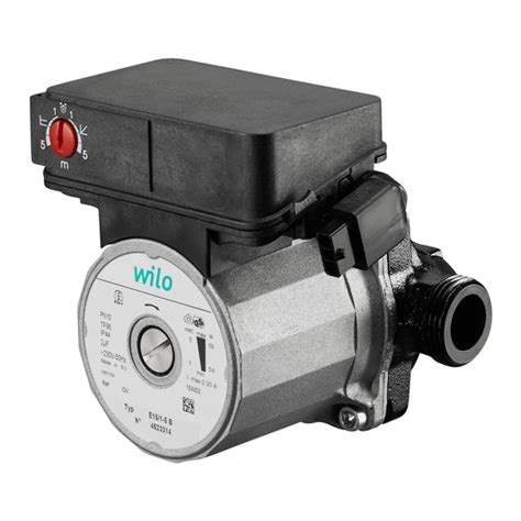 Wilo E 25 1 5 Installation And Operating Instructions Manual Pdf Download Manualslib