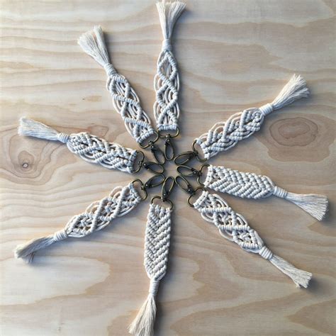Macrame Key Chain Etsy