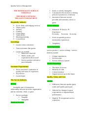 QSM Midterm Reviewer Docx Quality Service Management THE HOSPITALITY
