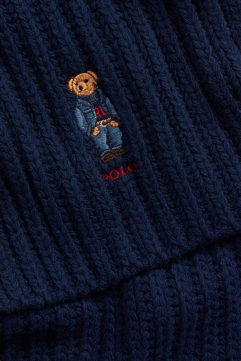 Polo Ralph Lauren Polo Bear Rib Knit Scarf Zoetelief Mode