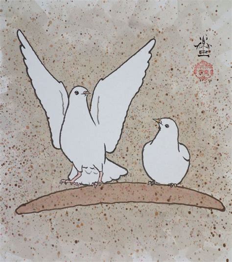欣魚 筆絵おしゃれまとめの人気アイデアPinterestおんぶば2023 絵手紙 鳩 日本画