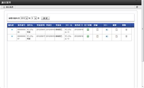 过去案件 — Intra Mart Accel Platform Im Workflow管理员指南