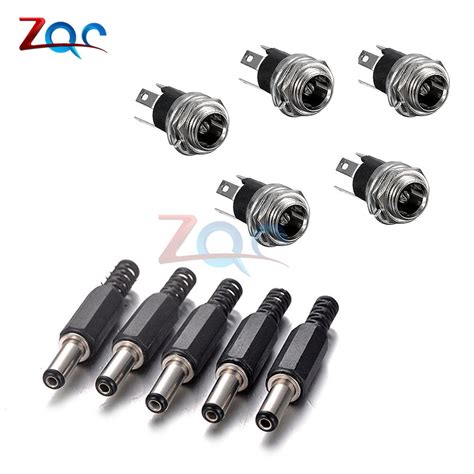 10 Uds Conector De Alimentación Cc Pin 21x55mm Grandado