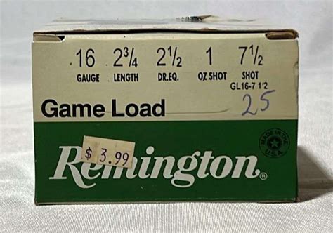 Remington 16GA Game Load Ammo 25 Rounds Metzger Property Services LLC