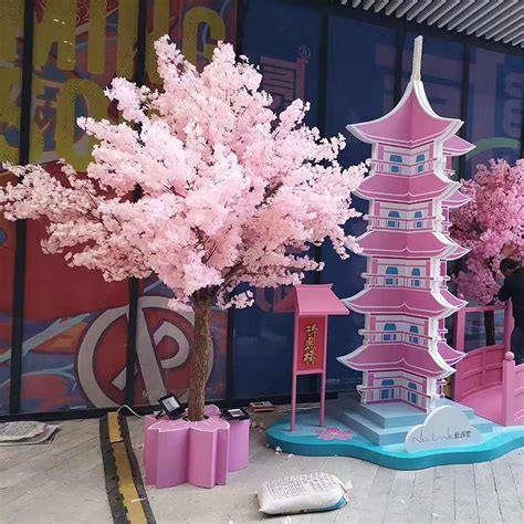 Árboles Artificiales De Cerezo Para Exteriores Flores De Cerezo