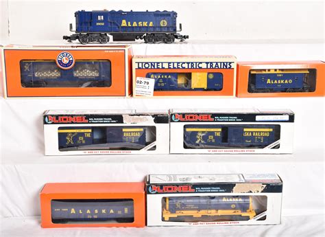 Bid Now Lionel Alaska Railroad Freight Set Gp 7 And Seven Cars
