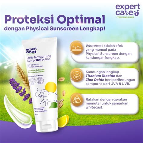 Jual Expert Care Physical Sunscreen Daily Moisturizing Sun Proatection Spf50 Pa 50 Gr