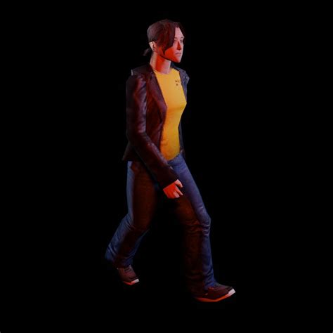 PSX PS Female Character Model TurboSquid