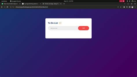 Launched To Do List Project With Html Css And Javascript Ranjan