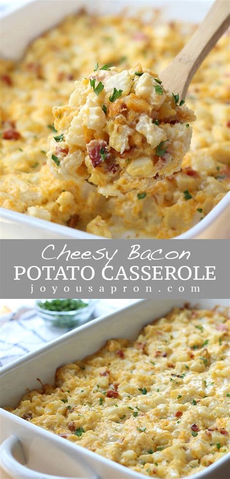 Cheesy Bacon Potato Casserole Joyous Apron