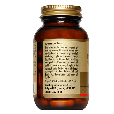 Solgar Turmeric Root Extract 60 Capsules Victoriahealth