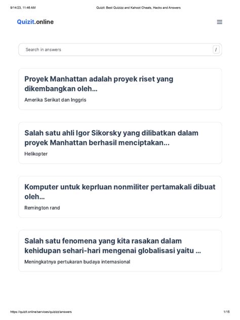 Quizit Best Quizizz And Kahoot Cheats Hacks And Answers Pdf