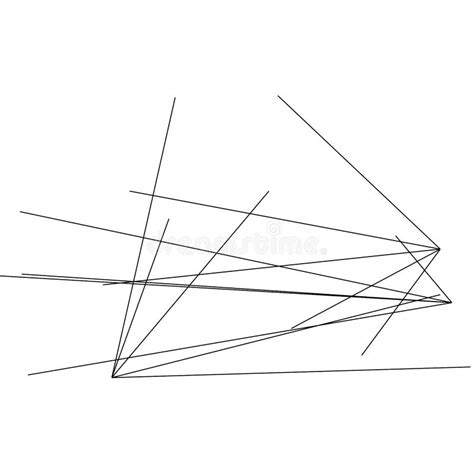 Random Structure Of Angular Geometric Lines Element Irregular