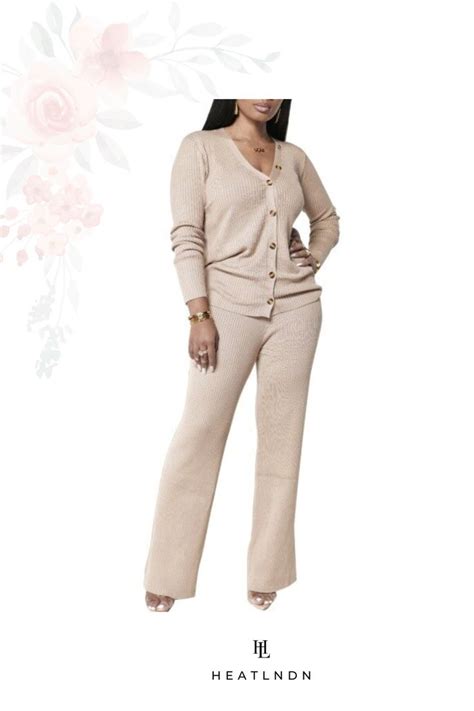 2 Piece Loungewear Set For Women Lounge Wear Ribbed Loungewear