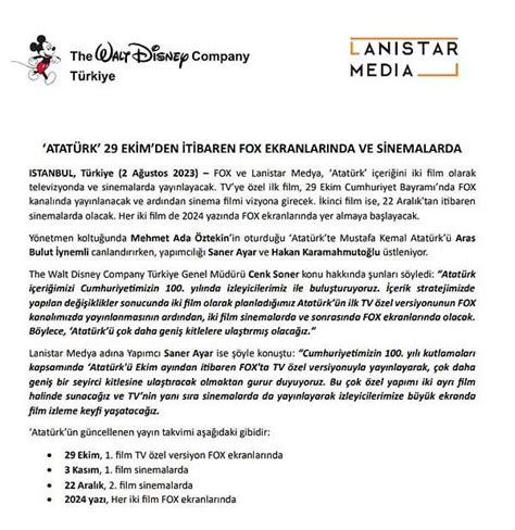 Disney Tartışma Yaratan Atatürk Dizisi Hakkında Açıklama Yaptı Onedio
