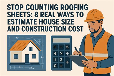 Stop Counting Roofing Sheets 8 Real Ways To Estimate House Size And