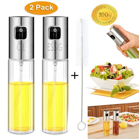 Compra Dispensador De Pulverizador De Aceite 2 Pcs Oil Sprayer 100 ML