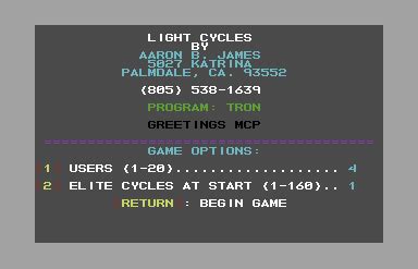 CSDb Light Cycles
