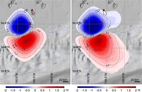 Seafloor Deformation For The Dipole Models Seafloor Deformation For An