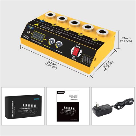 AUTOOL SPT360 Car Spark Plug Tester Ignition Testers Automotive Diagnostic Tool Five Hole Spark