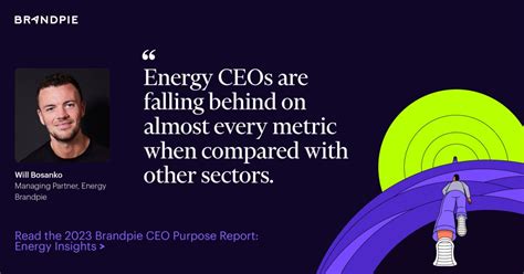 William Bosanko On Linkedin Brandpie Ceo Purpose Report 2023 Energy