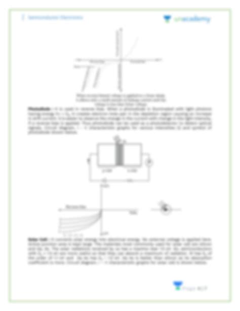 Solution Formula Sheet Semiconductor Electronics Studypool