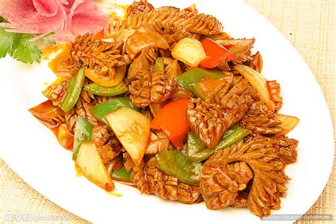 家常菜火爆腰花摄影图传统美食餐饮美食摄影图库昵图网