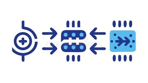 Data Flow Network Interconnected Digital System Vector Design Generative Ai Stock Vector