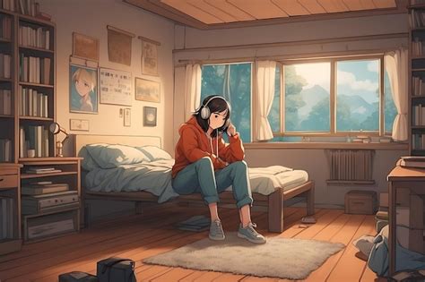 Imágenes de Chica Lofi Anime Descarga gratuita en Freepik