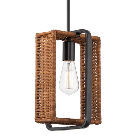 Bay Isle Home Kemble 1 Light Unique Rectangle Pendant Wayfair