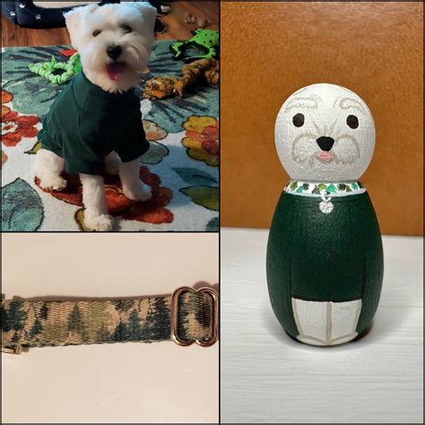 Custom Dog Peg Doll Pet Personalized Pet Peg Doll Hand Painted T