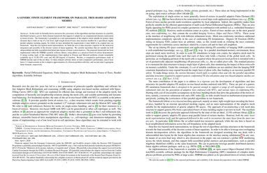 A Generic Finite Element Framework On Parallel Tree Based Adaptive