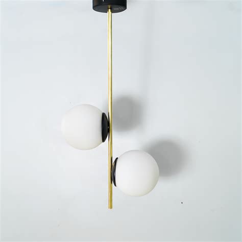 Brass Gold Pendant Light Clear Gold Hanging Lamp — Home Canvas